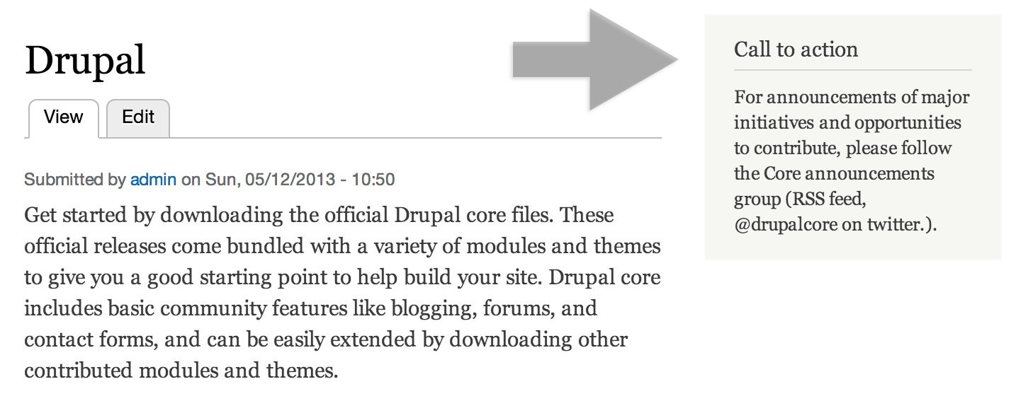 Create A Call To Action Block Using The Field As Block Module - WebWash