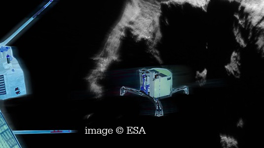 Spaceprobe Landing On Singing Comet - Live Today