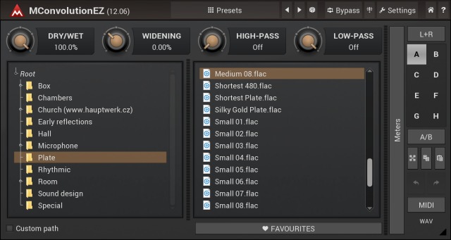 Free Convolution Reverb