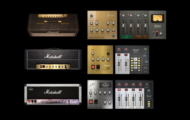 Three Marshall Guitar Amps Emulated