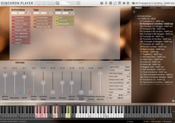 Two New Brass Virtual Instruments