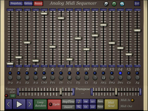 16-Step MIDI Sequencer For iPad