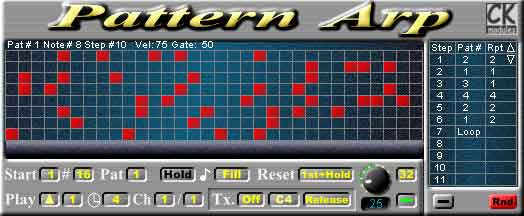 Interactive Pattern Arpeggiator