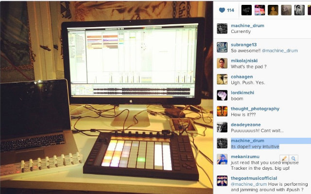 Machinedrum Gets His Hands On Ableton Push