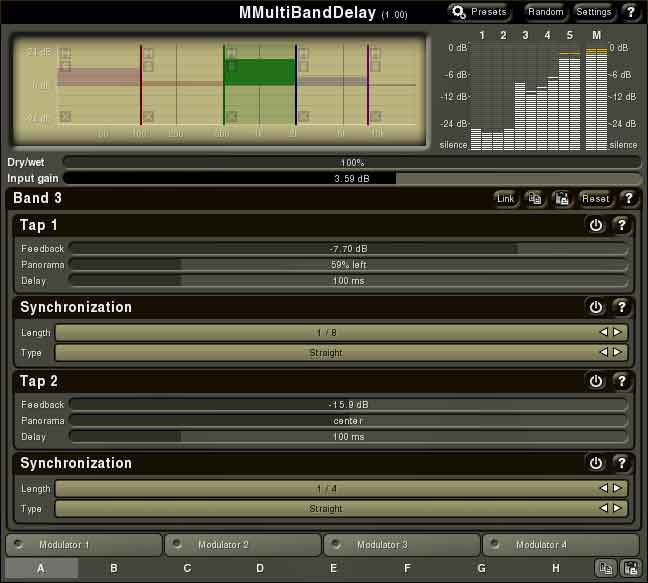 Multiband Delay VST Plug-In
