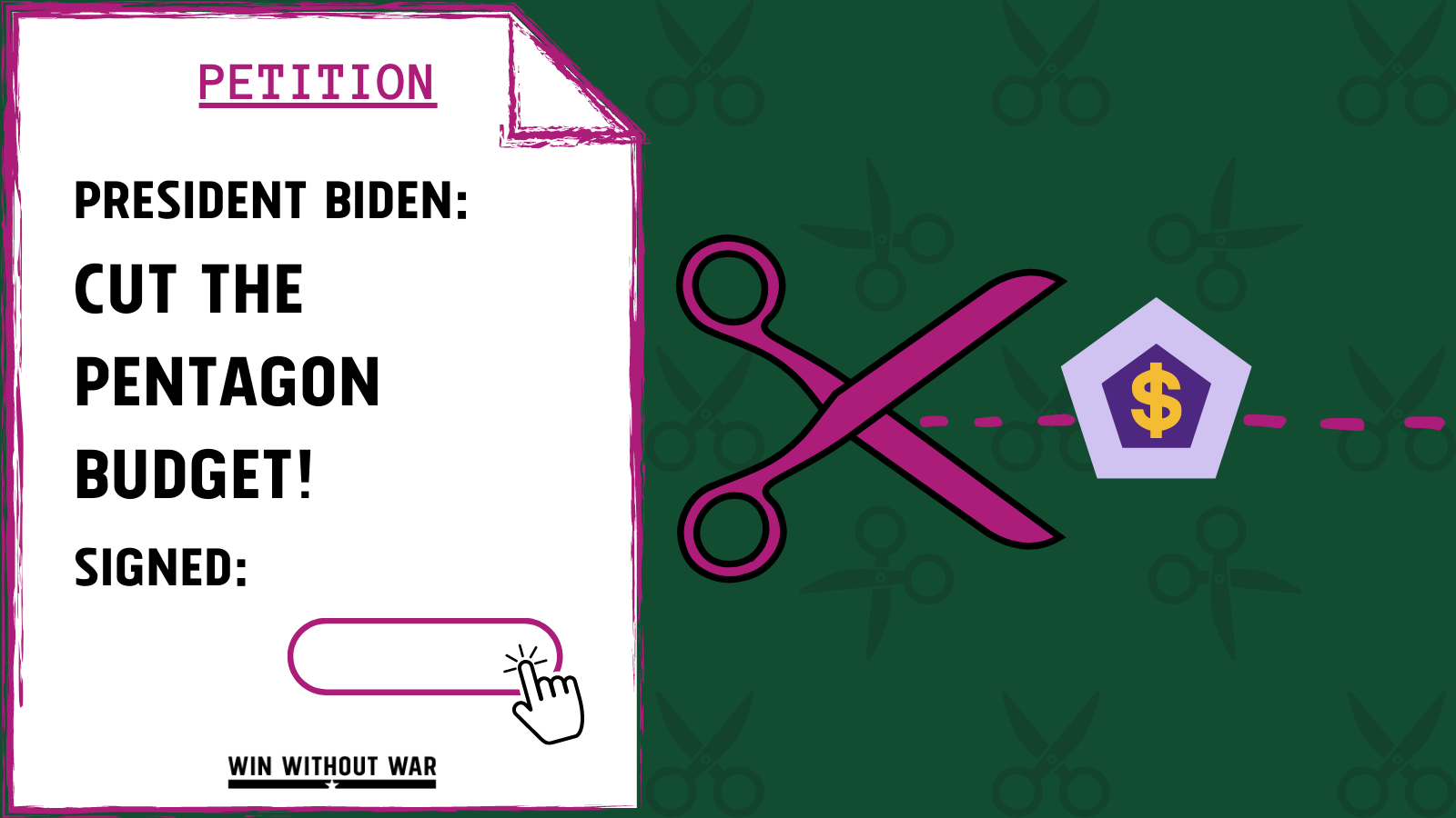 President Biden: Cut the Pentagon Budget! | Win Without War
