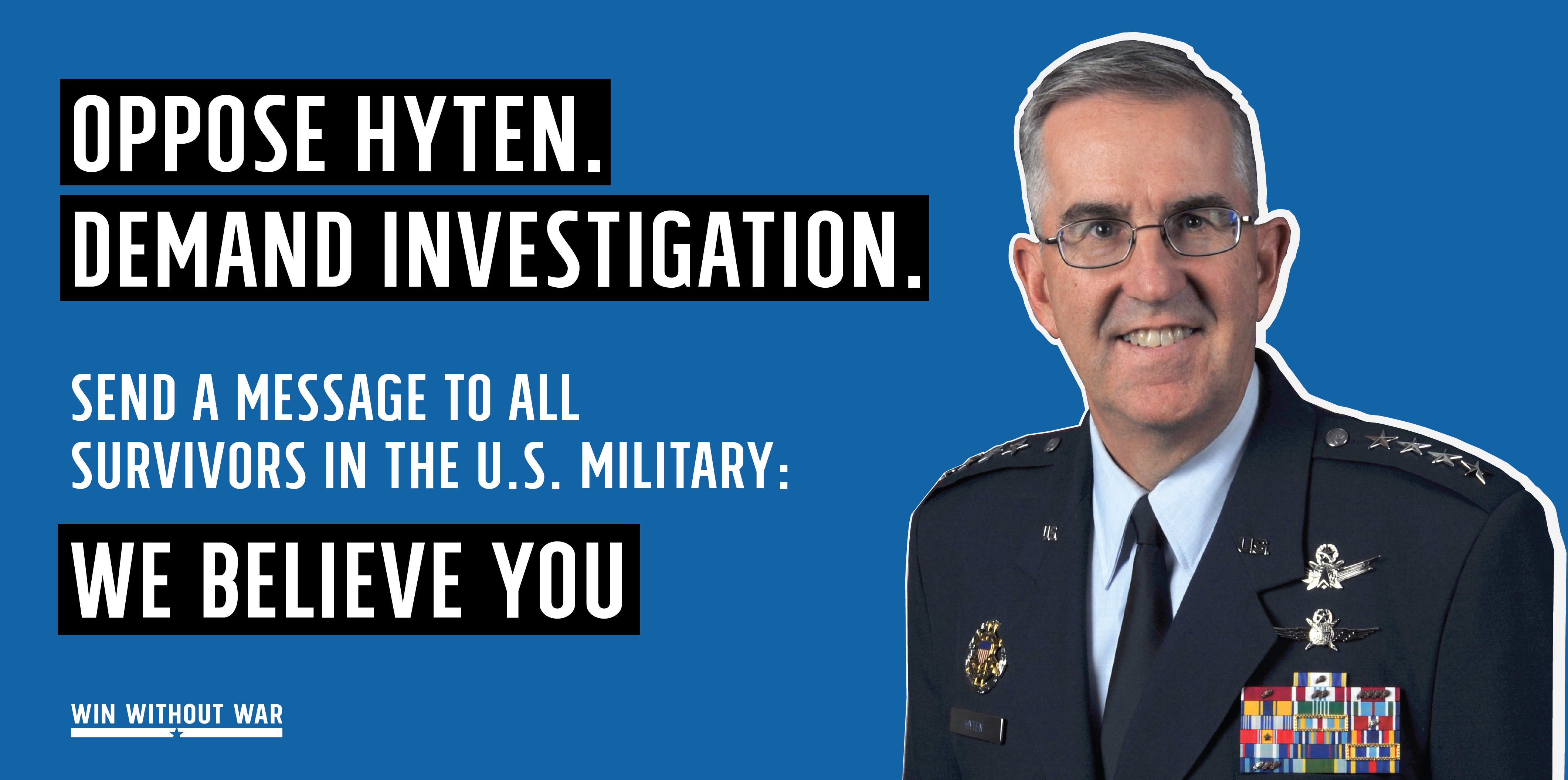 Tell the Senate: Oppose Hyten’s confirmation! | Win Without War