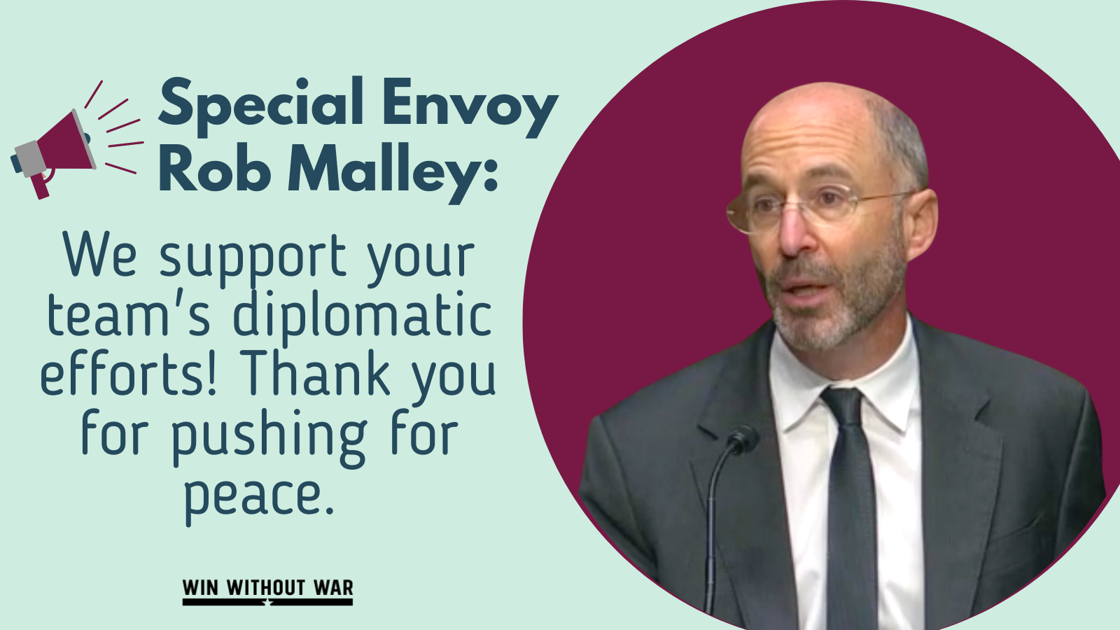 Thank You Special Envoy Robert Malley & the U.S. negotiating team ...