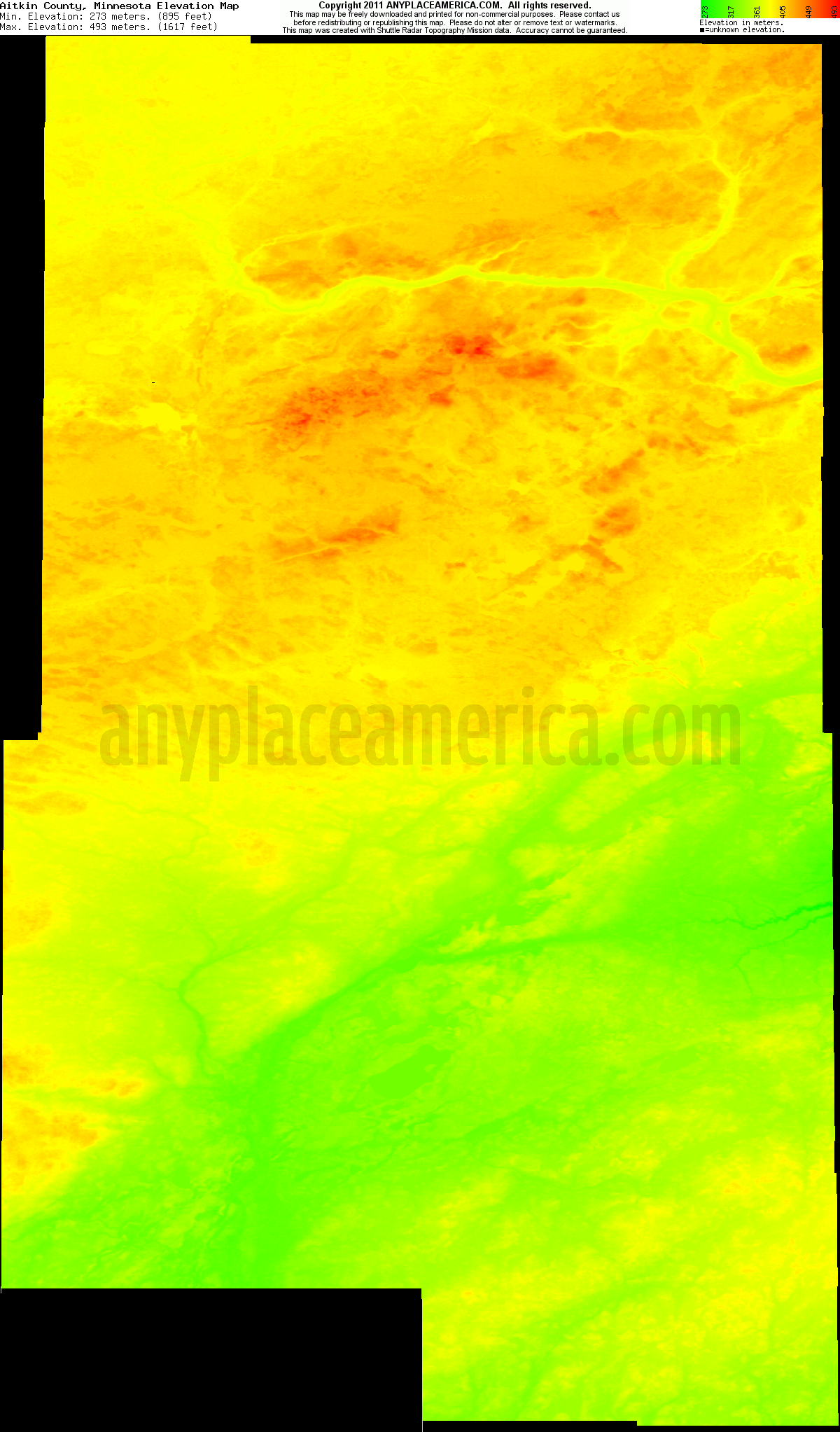 Free Aitkin County, Minnesota Topo Maps & Elevations