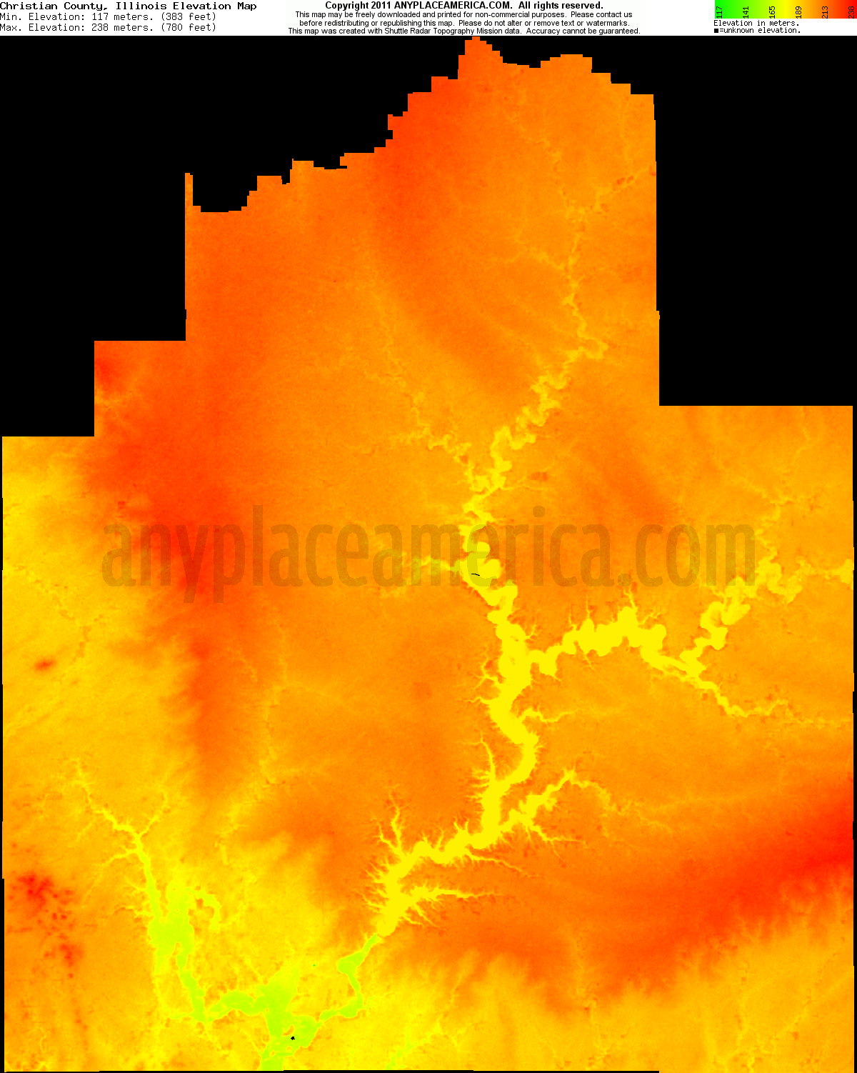 Free Christian County, Illinois Topo Maps & Elevations