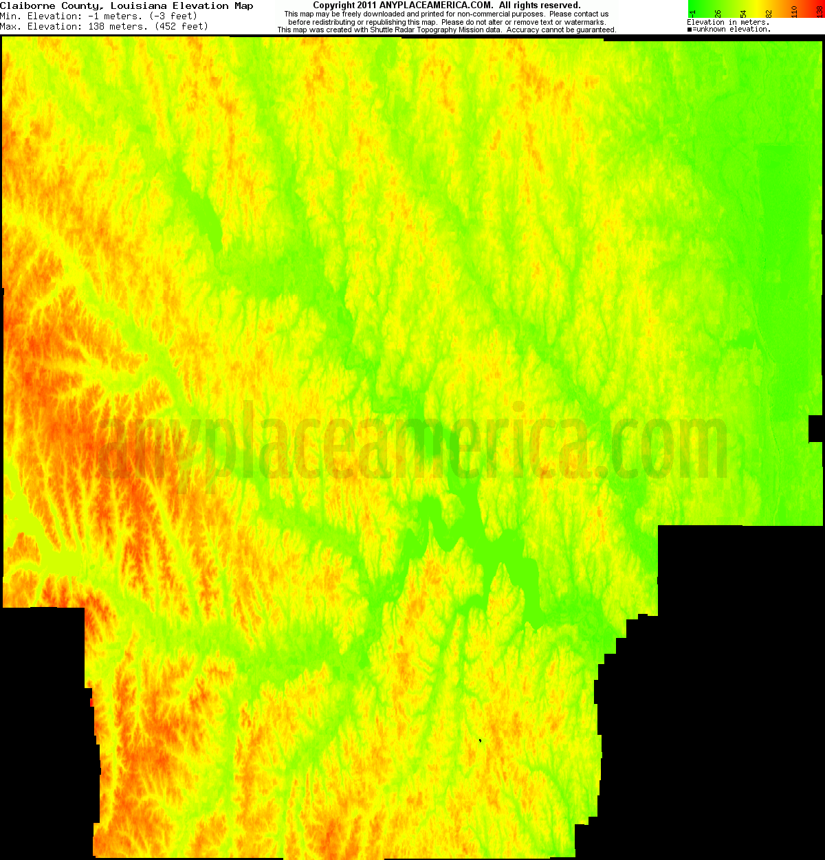 Free Claiborne Parish, Louisiana Topo Maps & Elevations