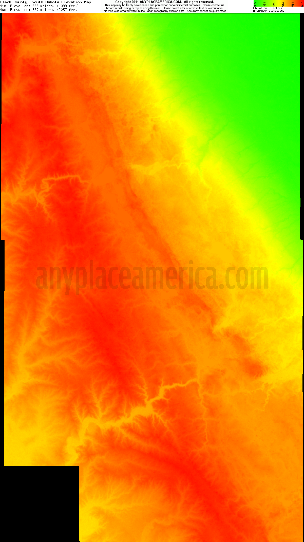 Free Clark County, South Dakota Topo Maps & Elevations