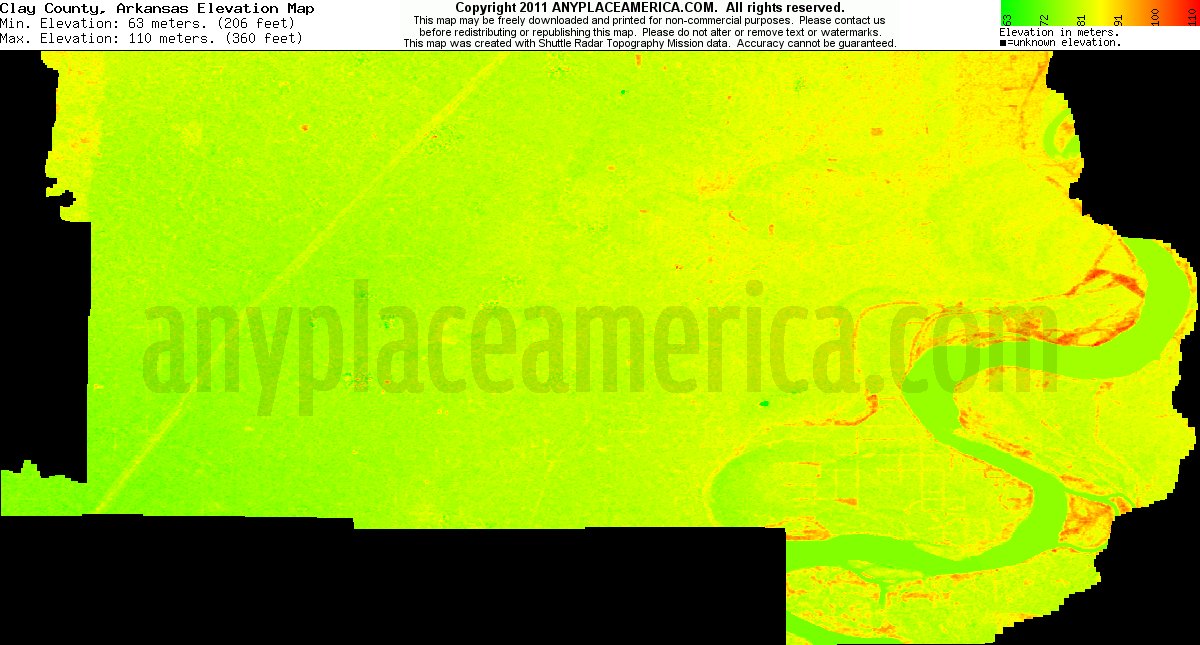 Free Clay County, Arkansas Topo Maps & Elevations