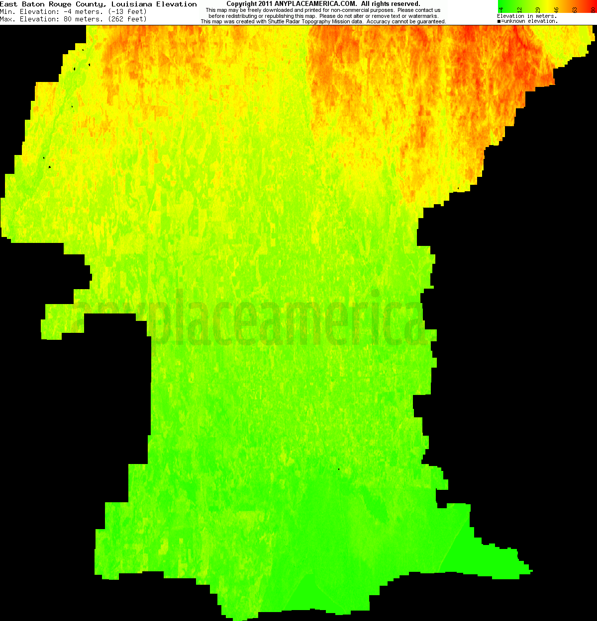 Baton Rouge Zip Code Map