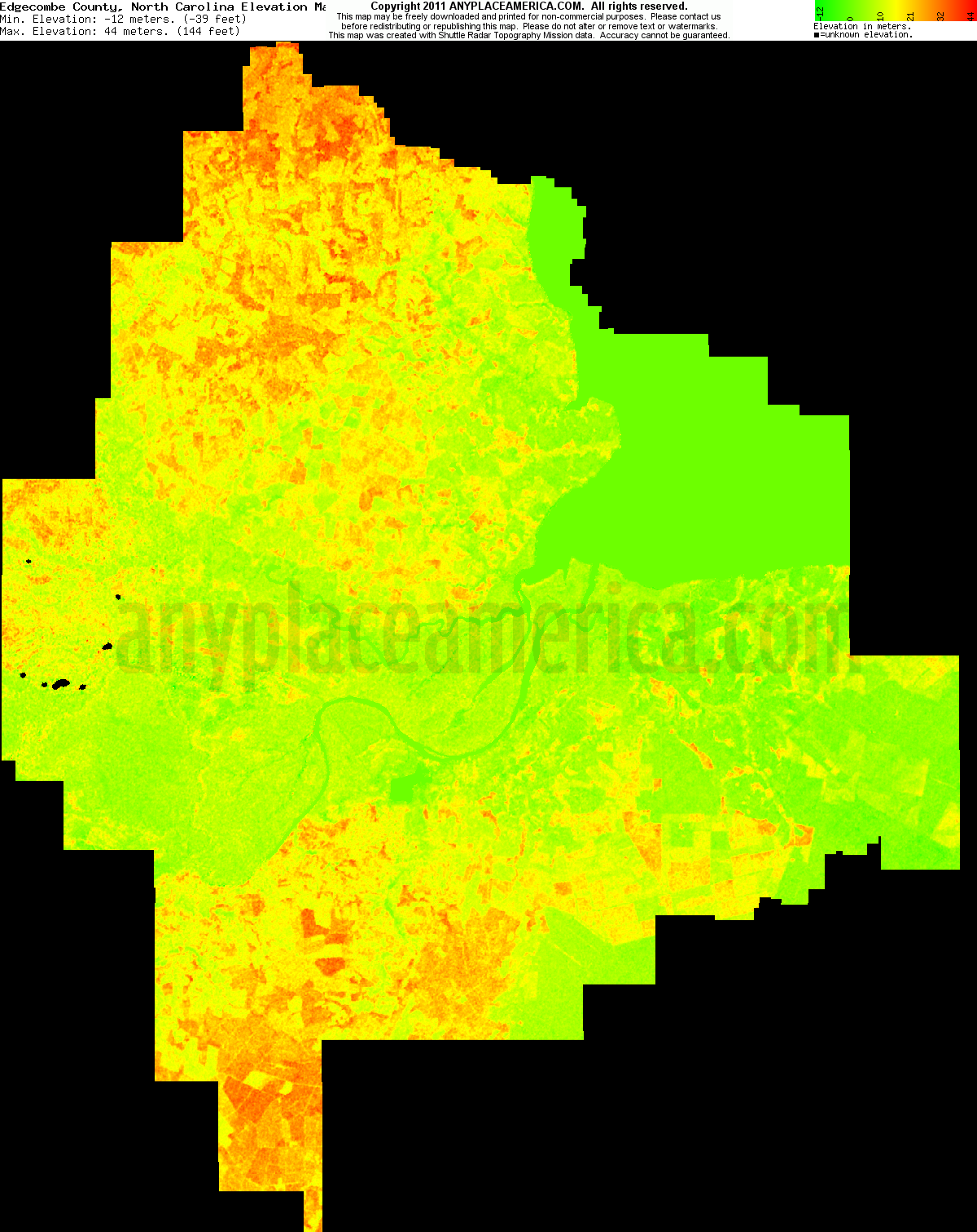 Free Edgecombe County, North Carolina Topo Maps & Elevations