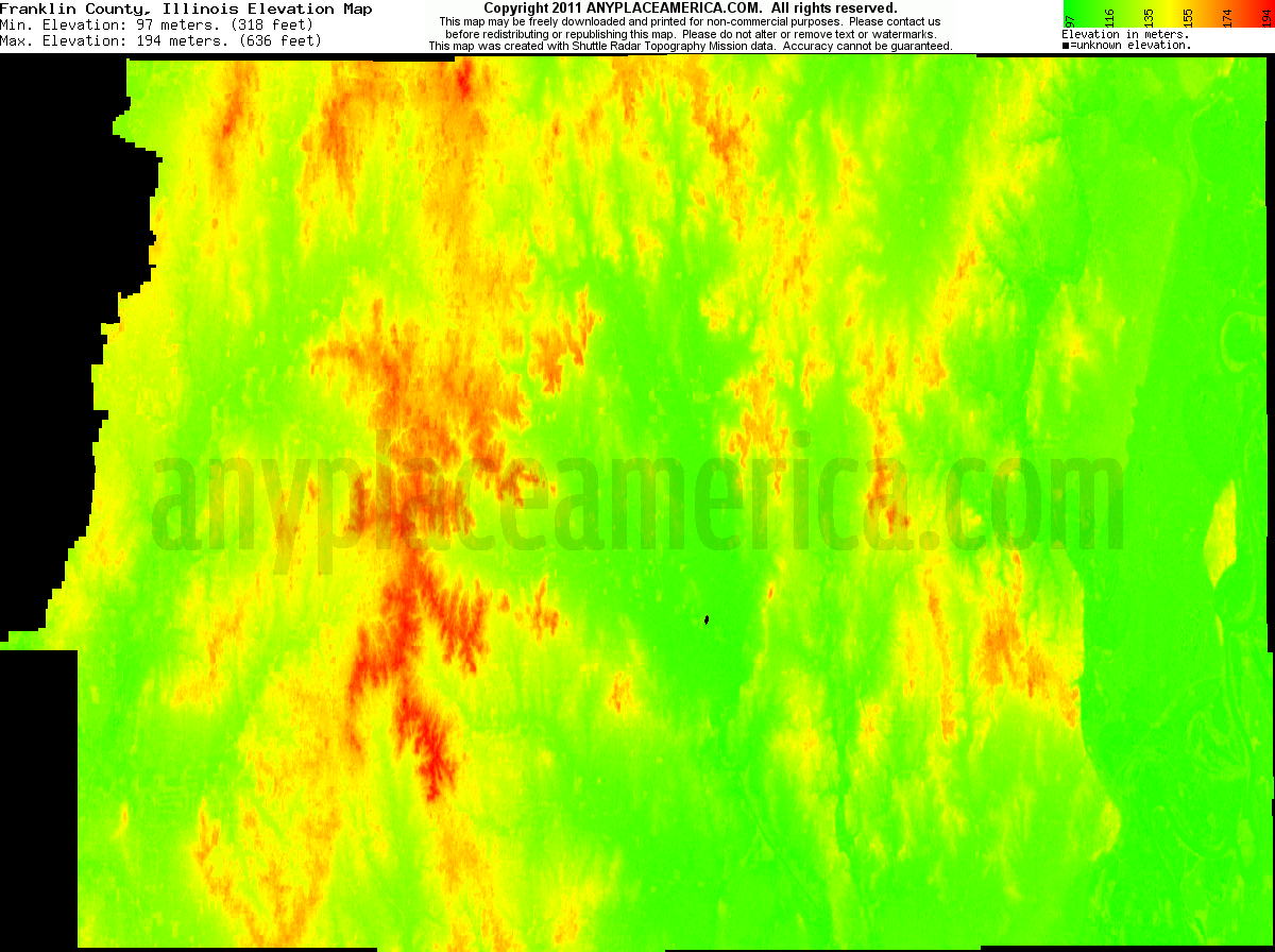 Free Franklin County, Illinois Topo Maps & Elevations