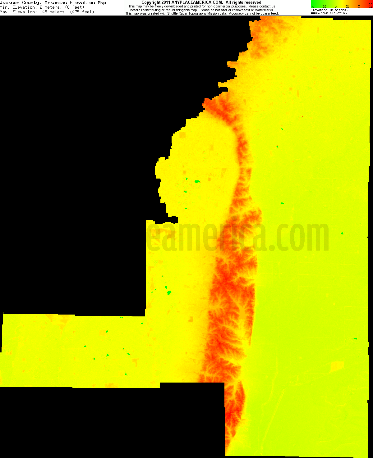 Free Jackson County, Arkansas Topo Maps & Elevations