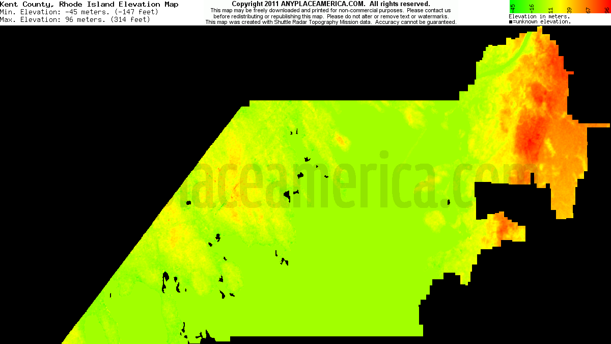 Free Kent County, Rhode Island Topo Maps & Elevations