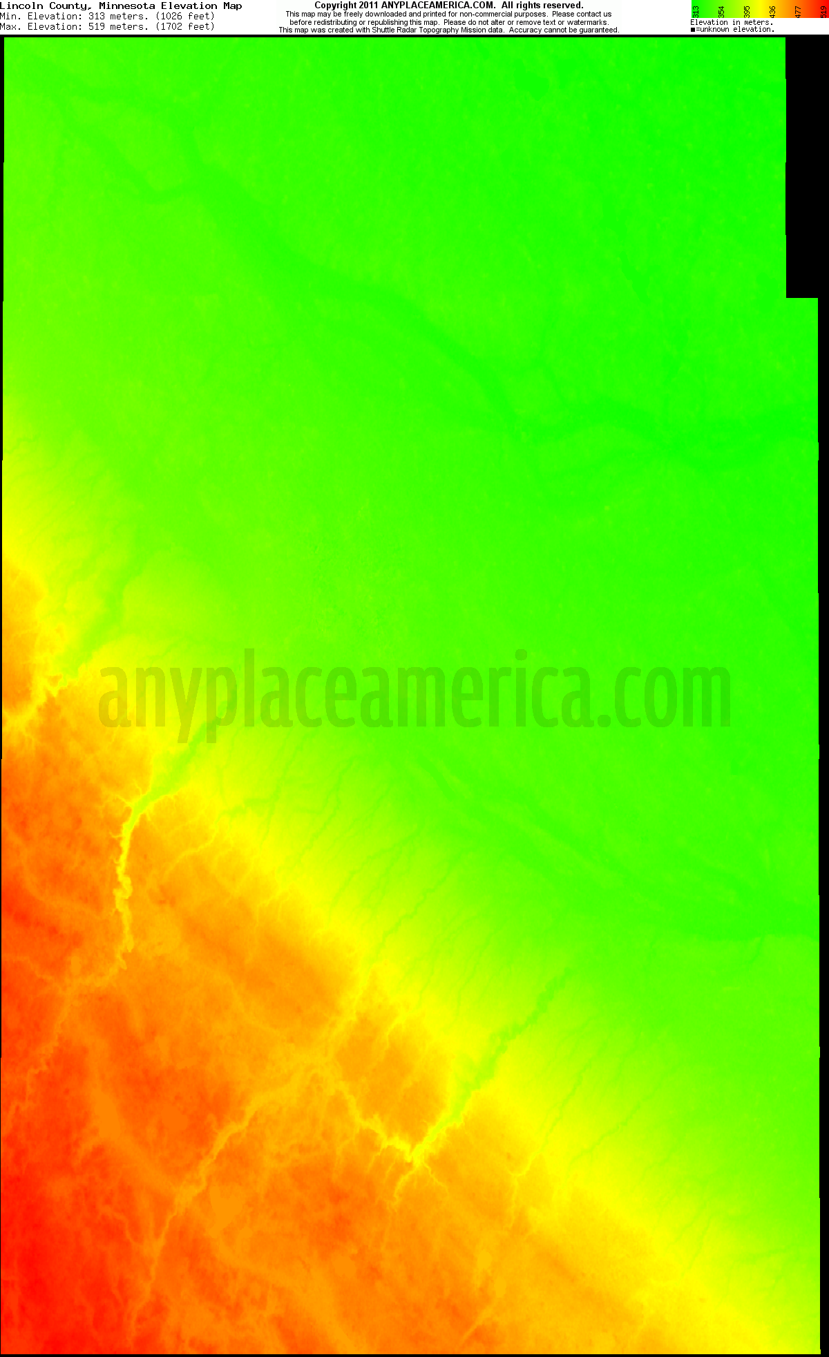 Free Lincoln County, Minnesota Topo Maps & Elevations