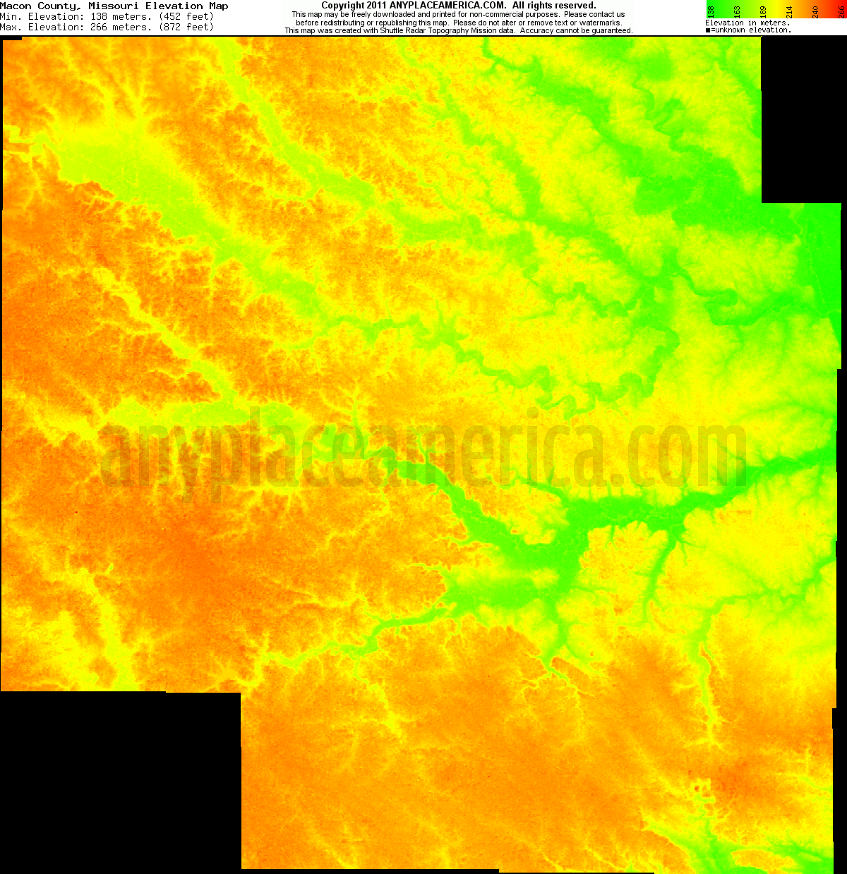 Free Macon County, Missouri Topo Maps & Elevations