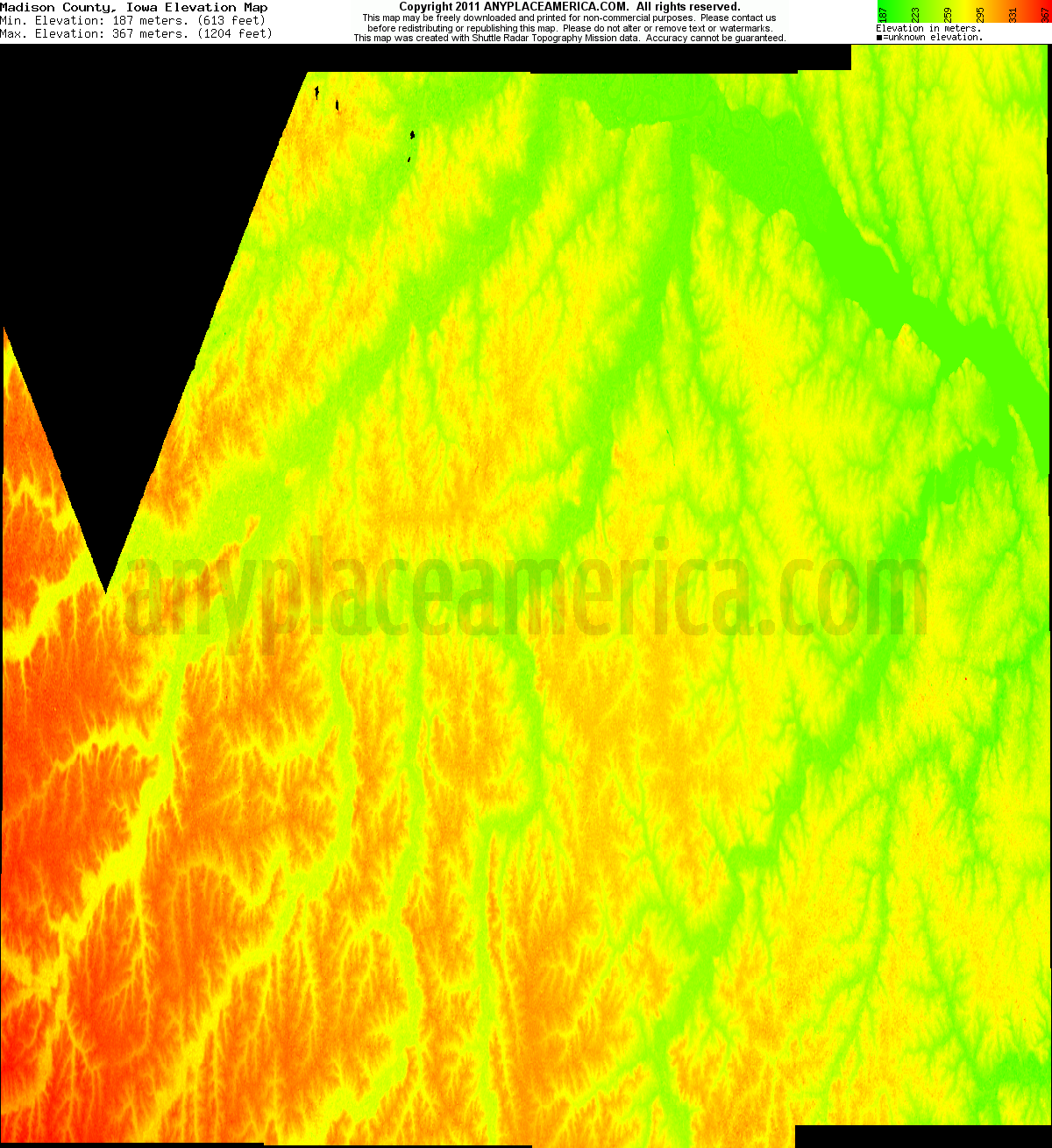 Free Madison County, Iowa Topo Maps & Elevations