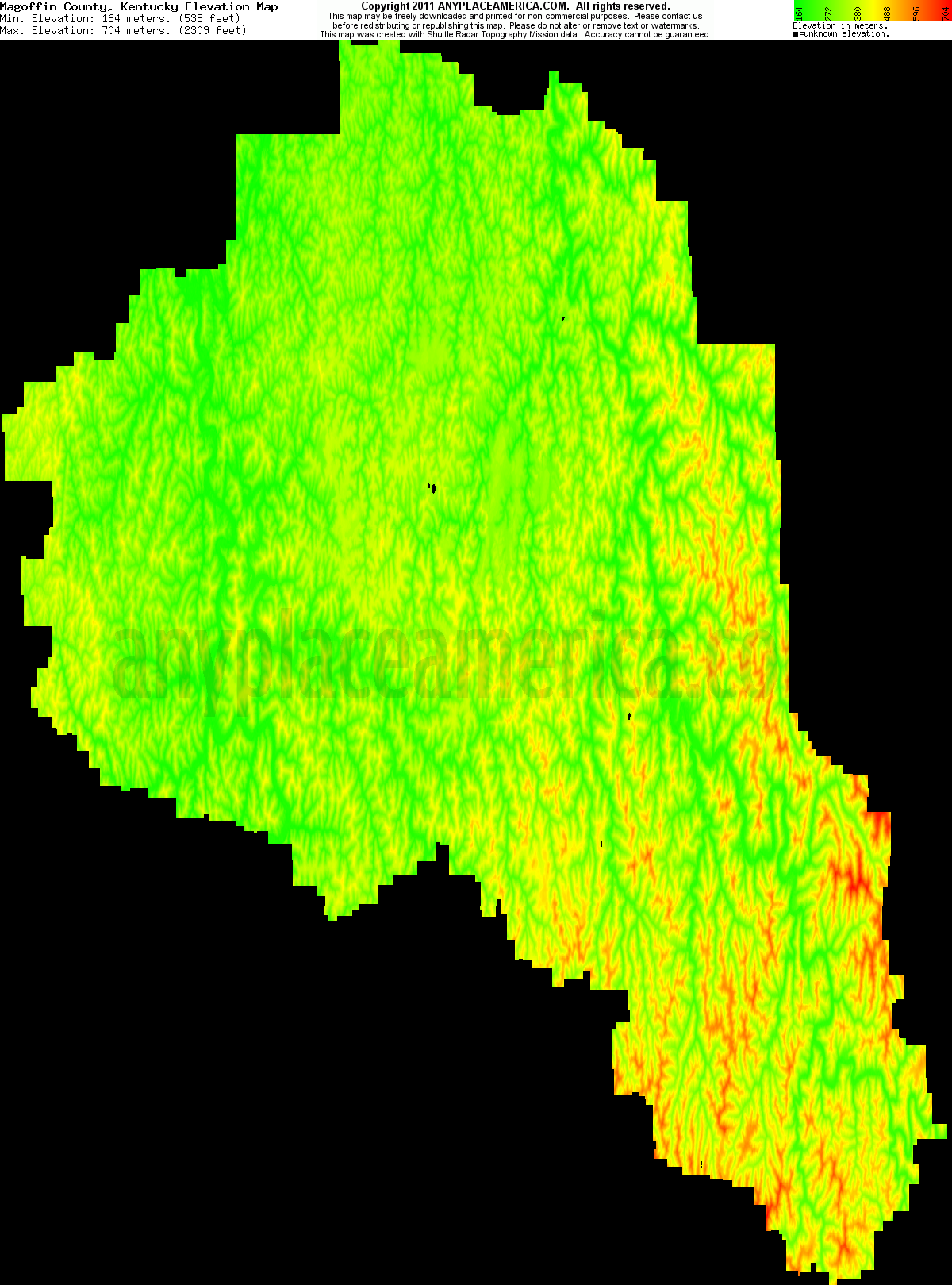 Free Magoffin County, Kentucky Topo Maps & Elevations