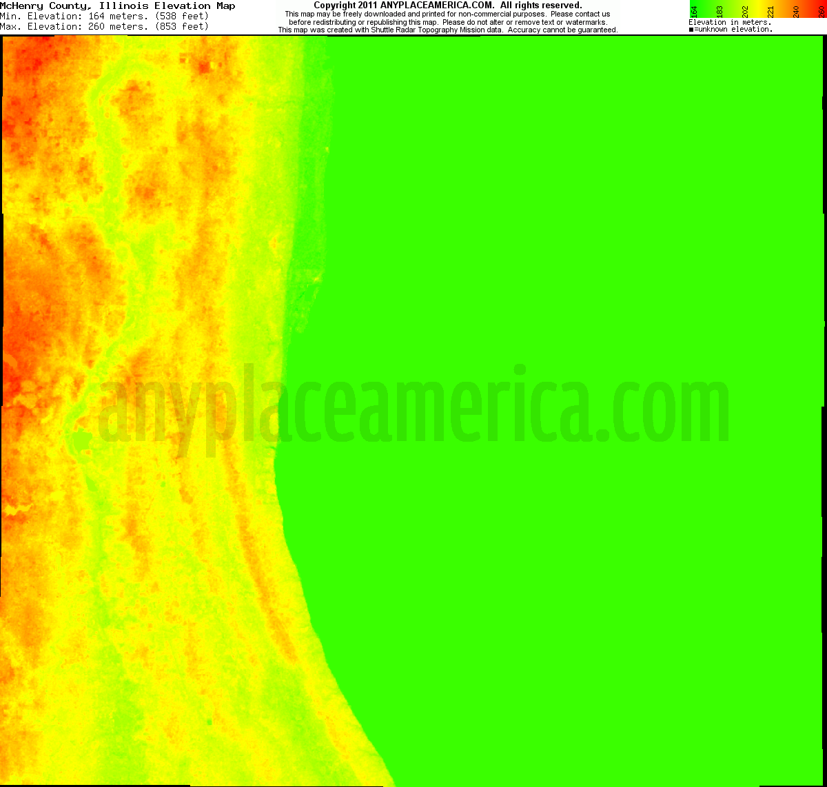Free McHenry County, Illinois Topo Maps & Elevations