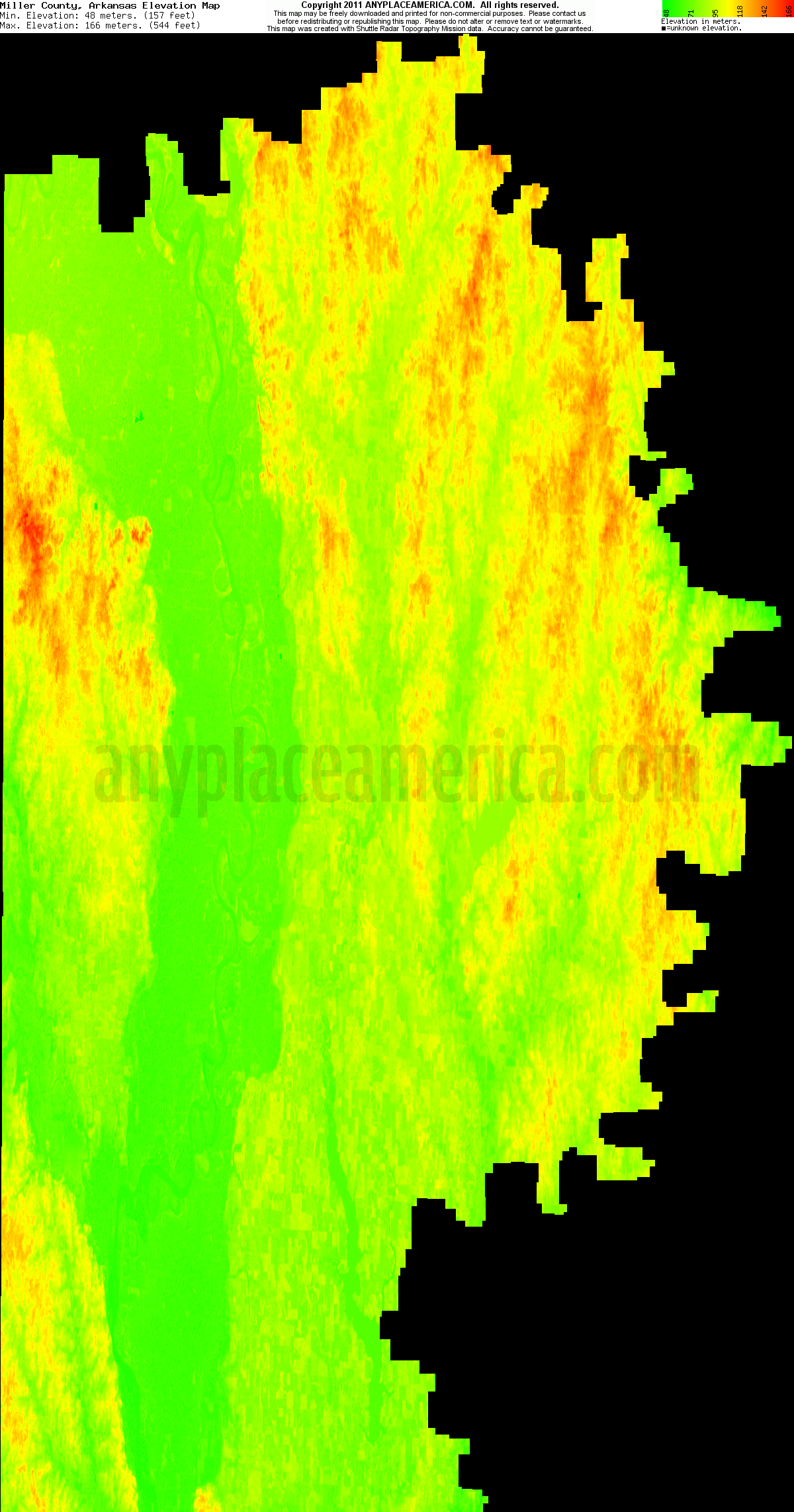 Free Miller County, Arkansas Topo Maps & Elevations