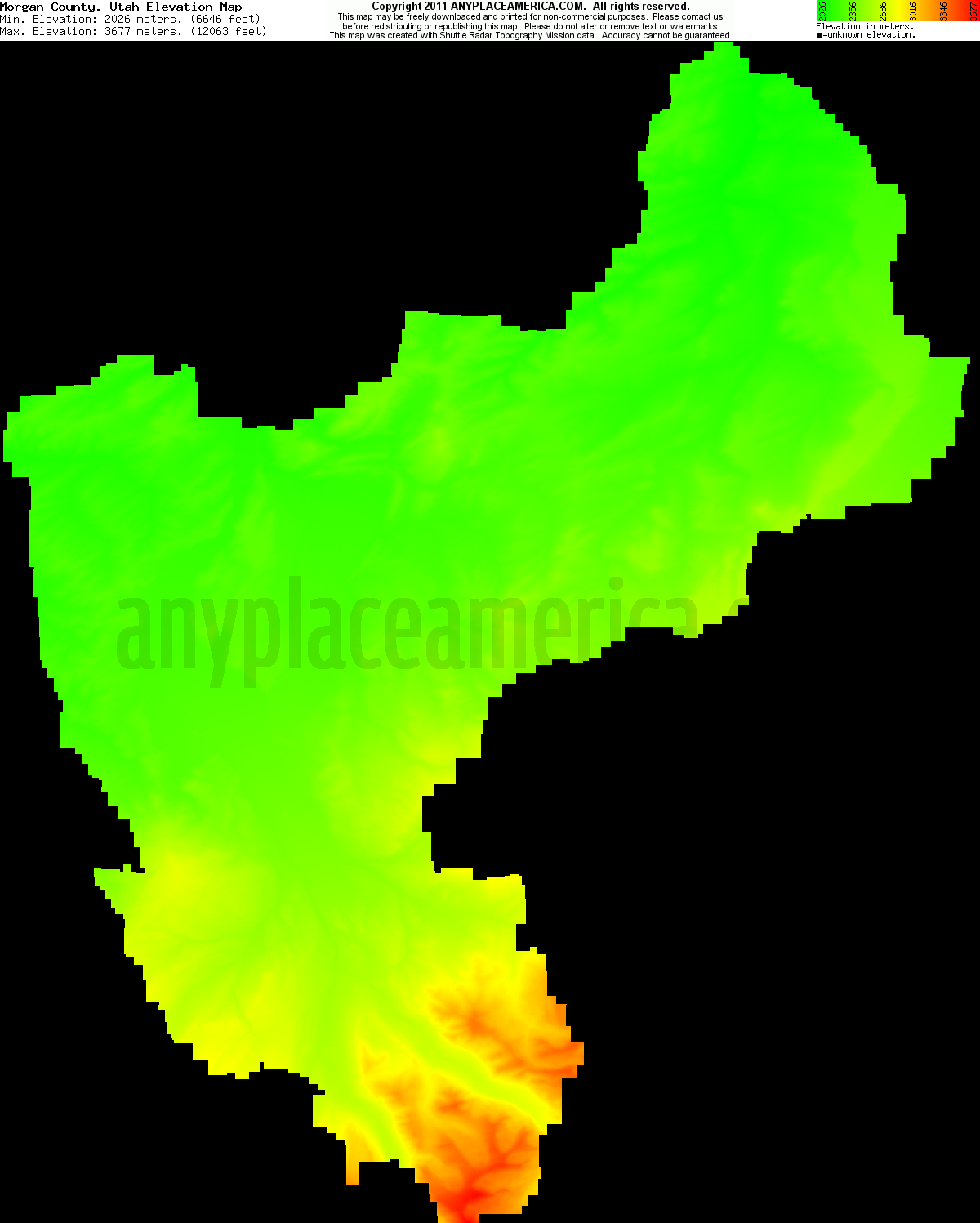 Free Morgan County, Utah Topo Maps & Elevations
