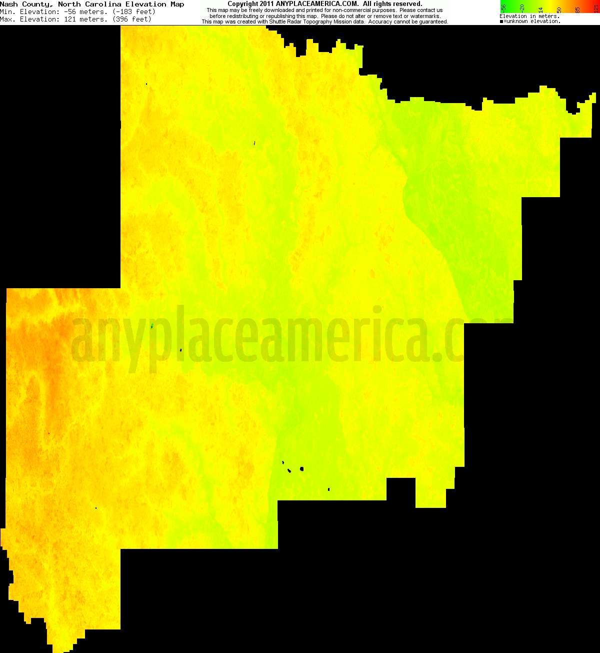 Free Nash County, North Carolina Topo Maps & Elevations