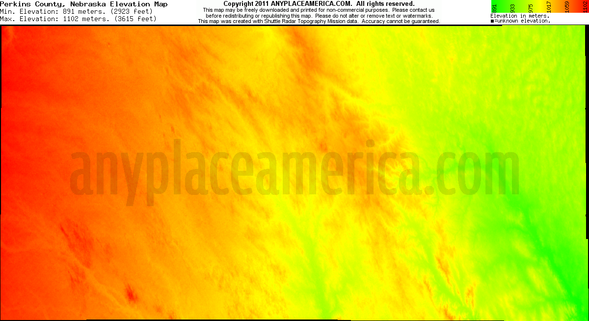 Free Perkins County, Nebraska Topo Maps & Elevations