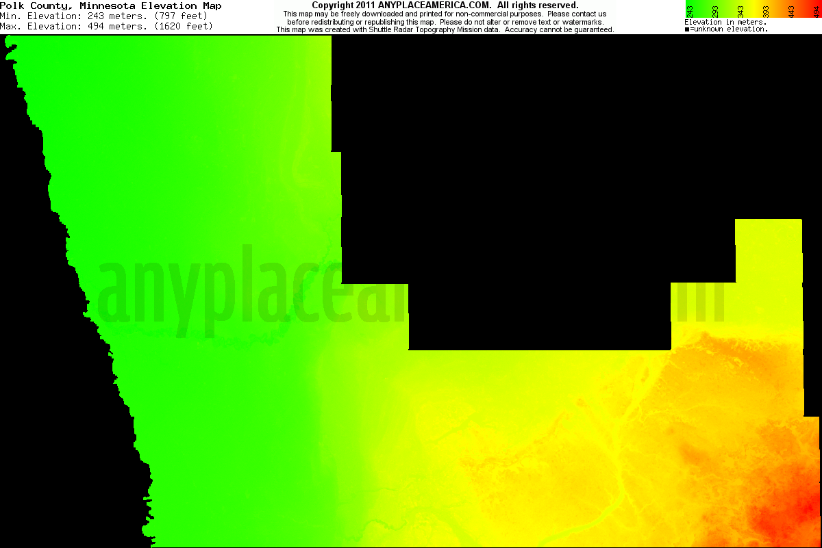Free Polk County, Minnesota Topo Maps & Elevations