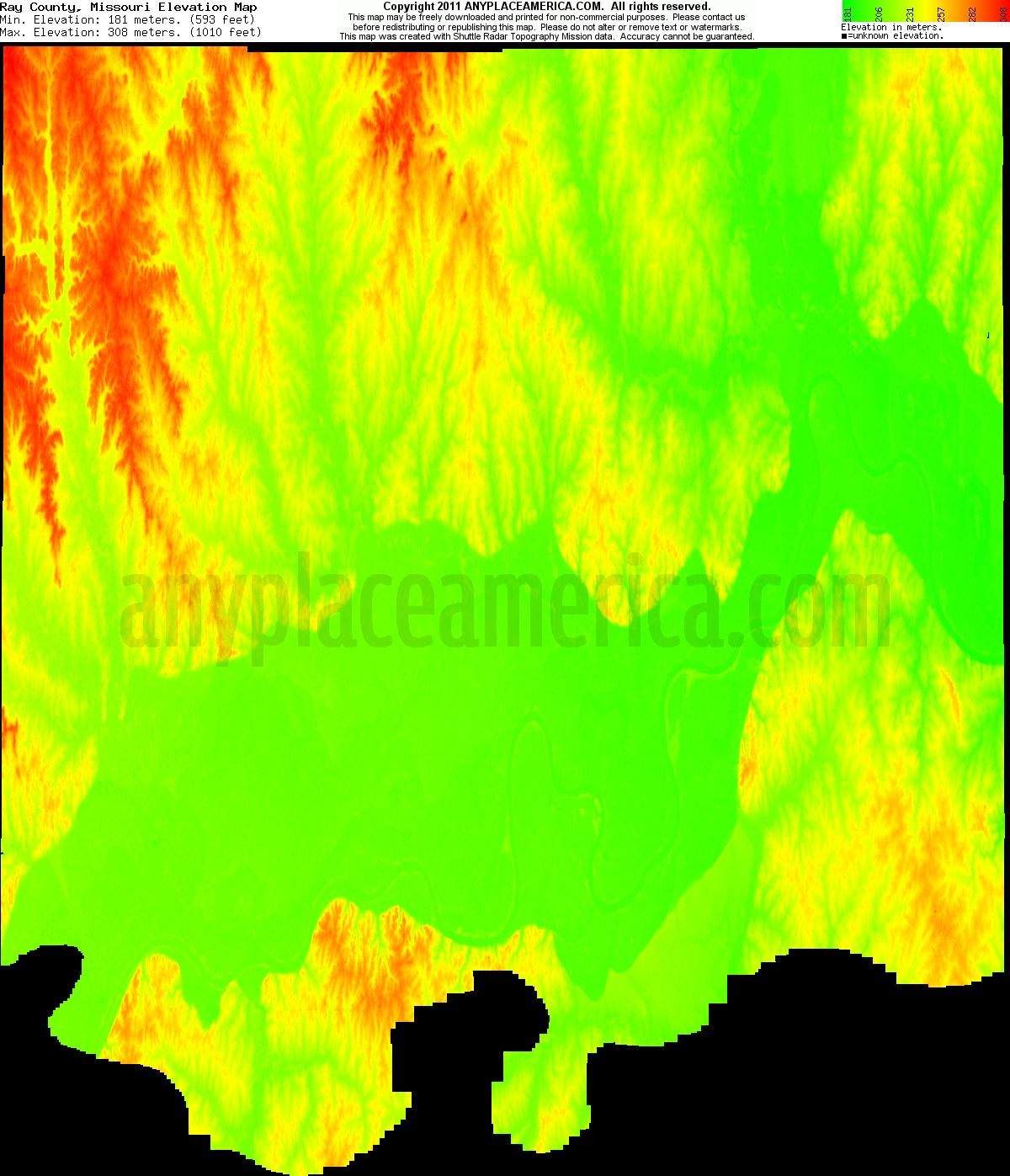 Free Ray County, Missouri Topo Maps & Elevations