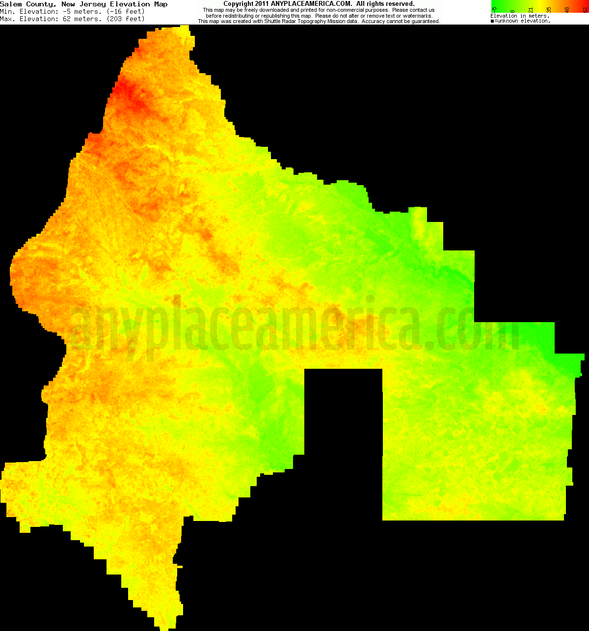 Free Salem County, New Jersey Topo Maps & Elevations