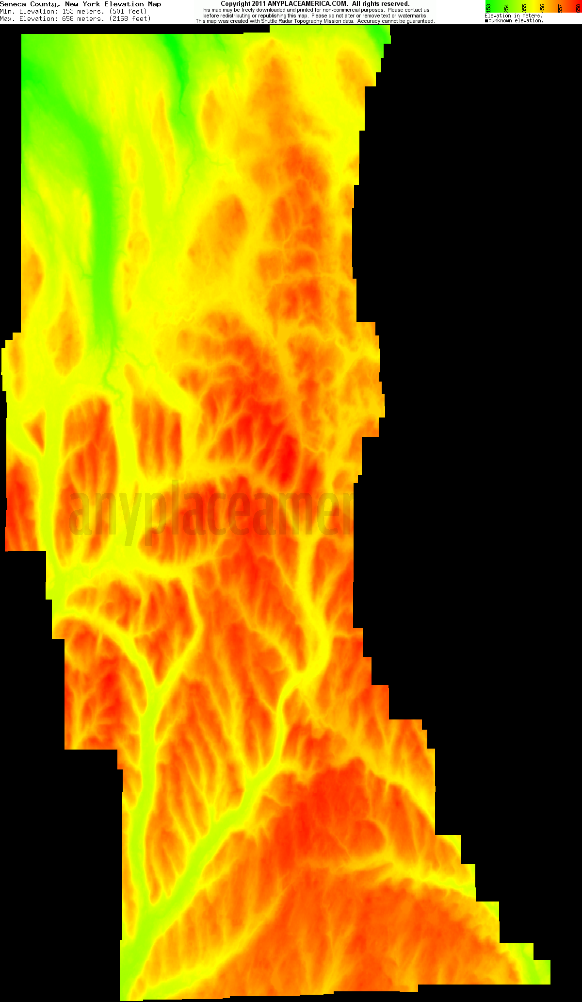 Free Seneca County, New York Topo Maps & Elevations