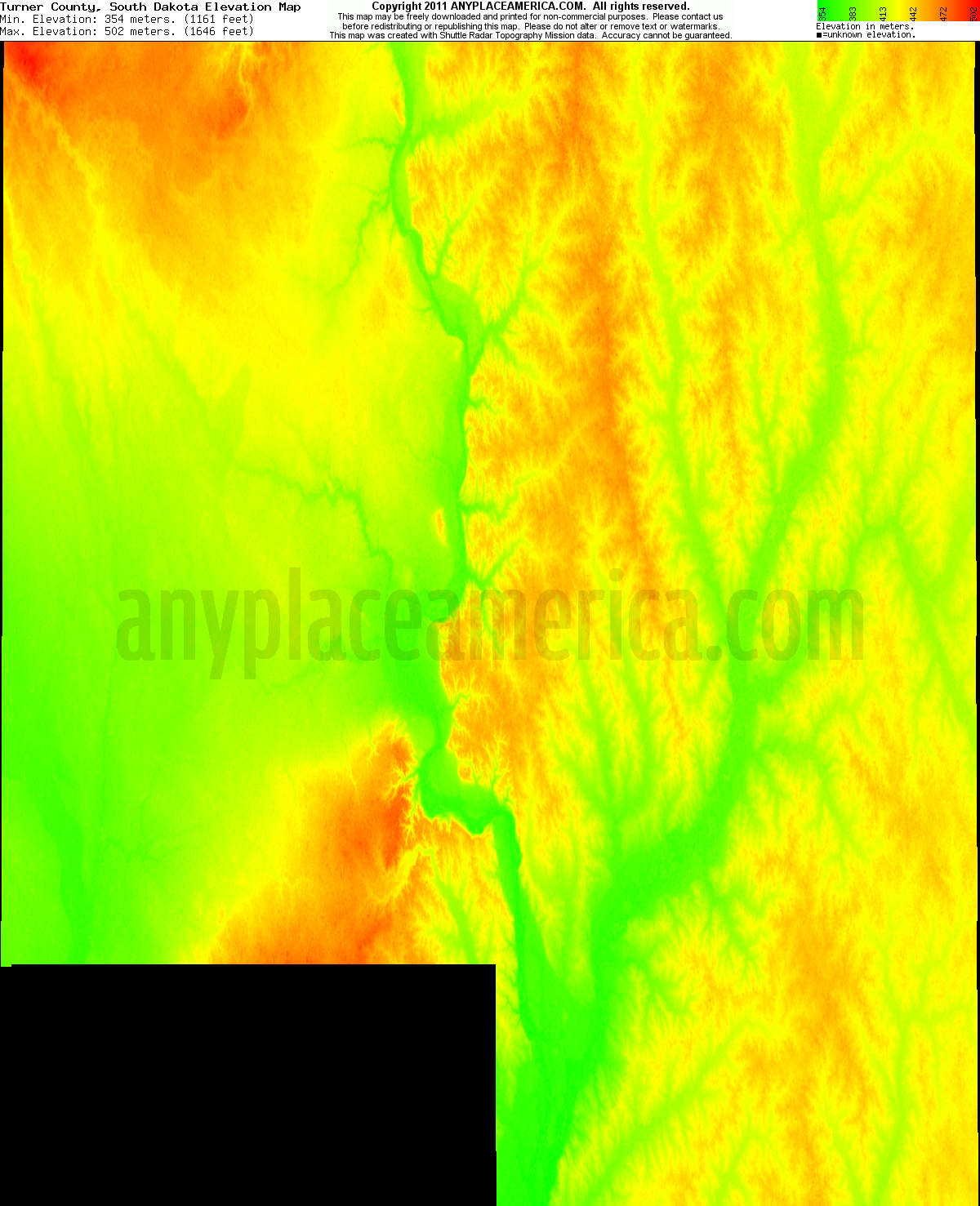 Free Turner County, South Dakota Topo Maps & Elevations
