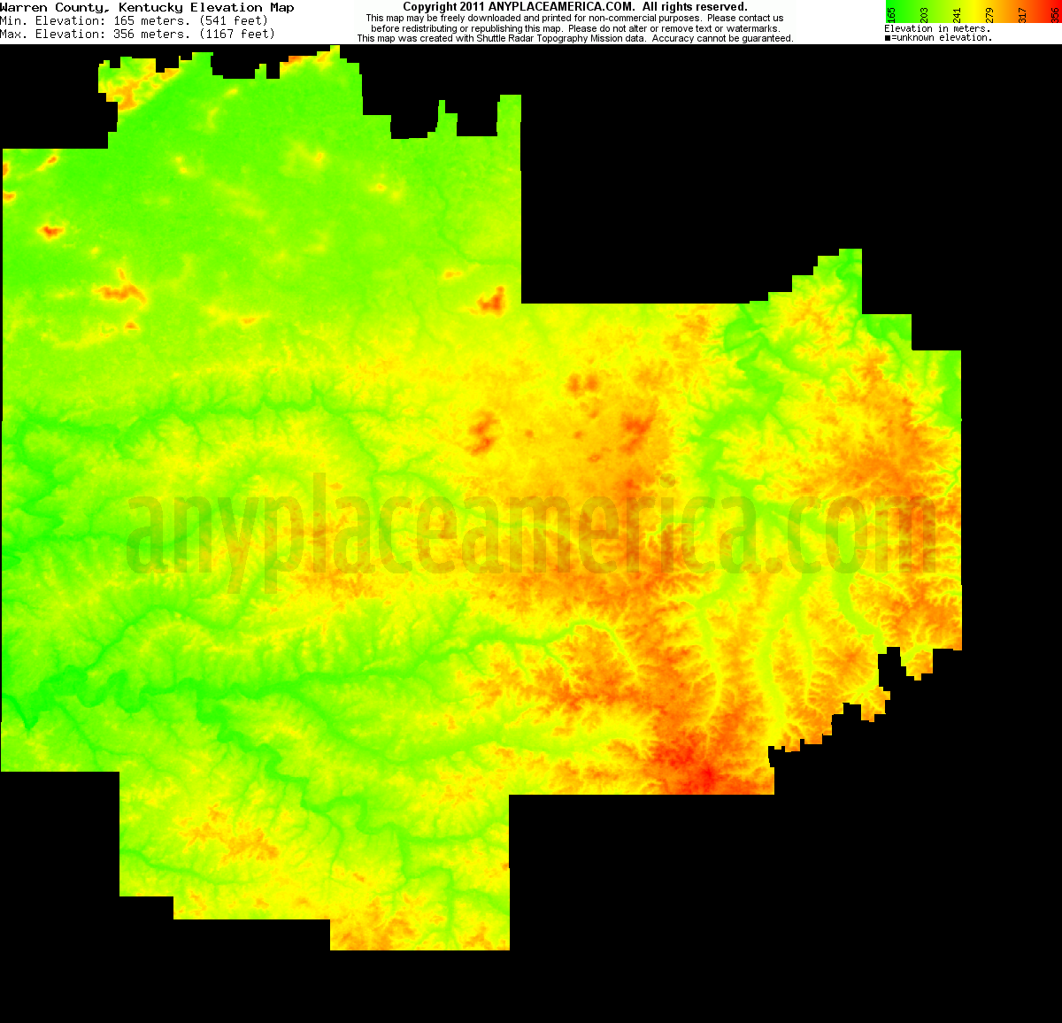 Free Warren County, Kentucky Topo Maps & Elevations