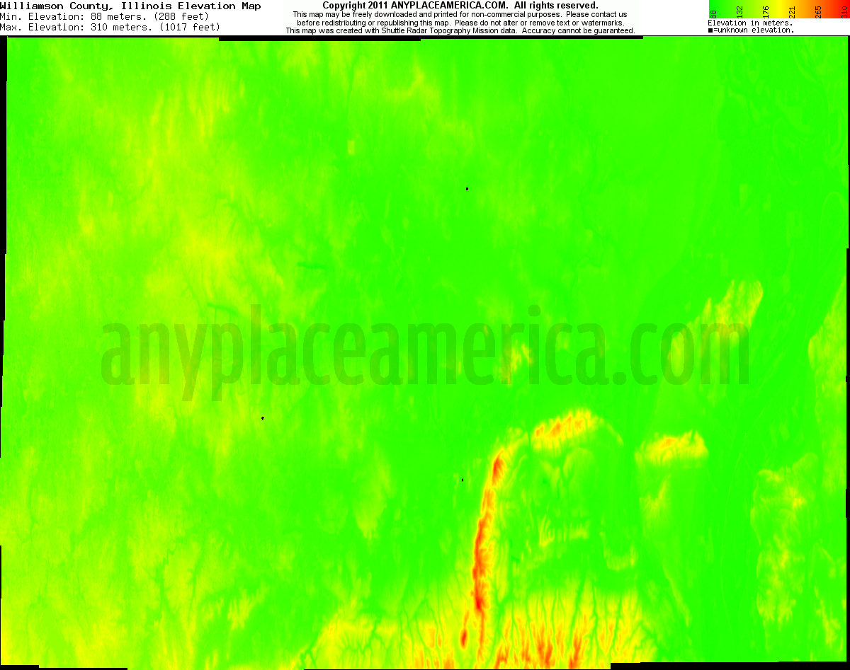 Free Williamson County, Illinois Topo Maps & Elevations