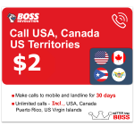 BOSS Revolution retailer for phone cards & phone accessories