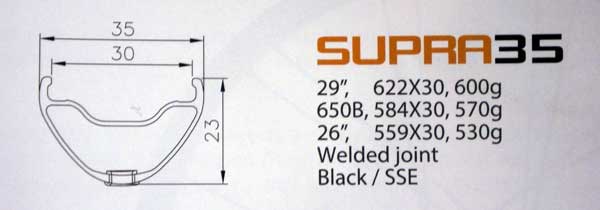 Alex Rims Brings Extra Wide Supra 35 Mountain Bike Rim - Bikerumor