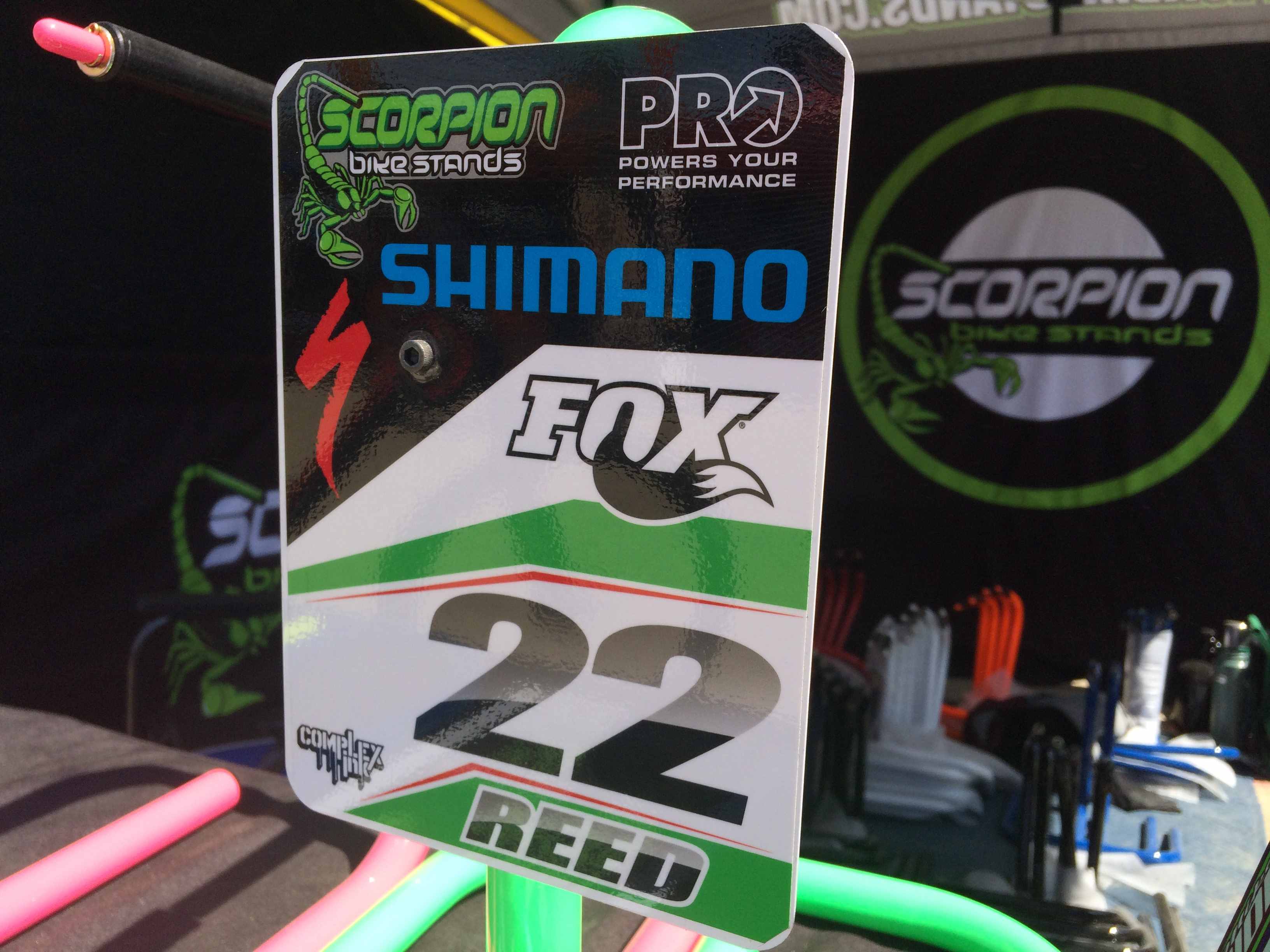 SOC14: Scorpion Builds Moto Style Stands For Bicycles - Bikerumor