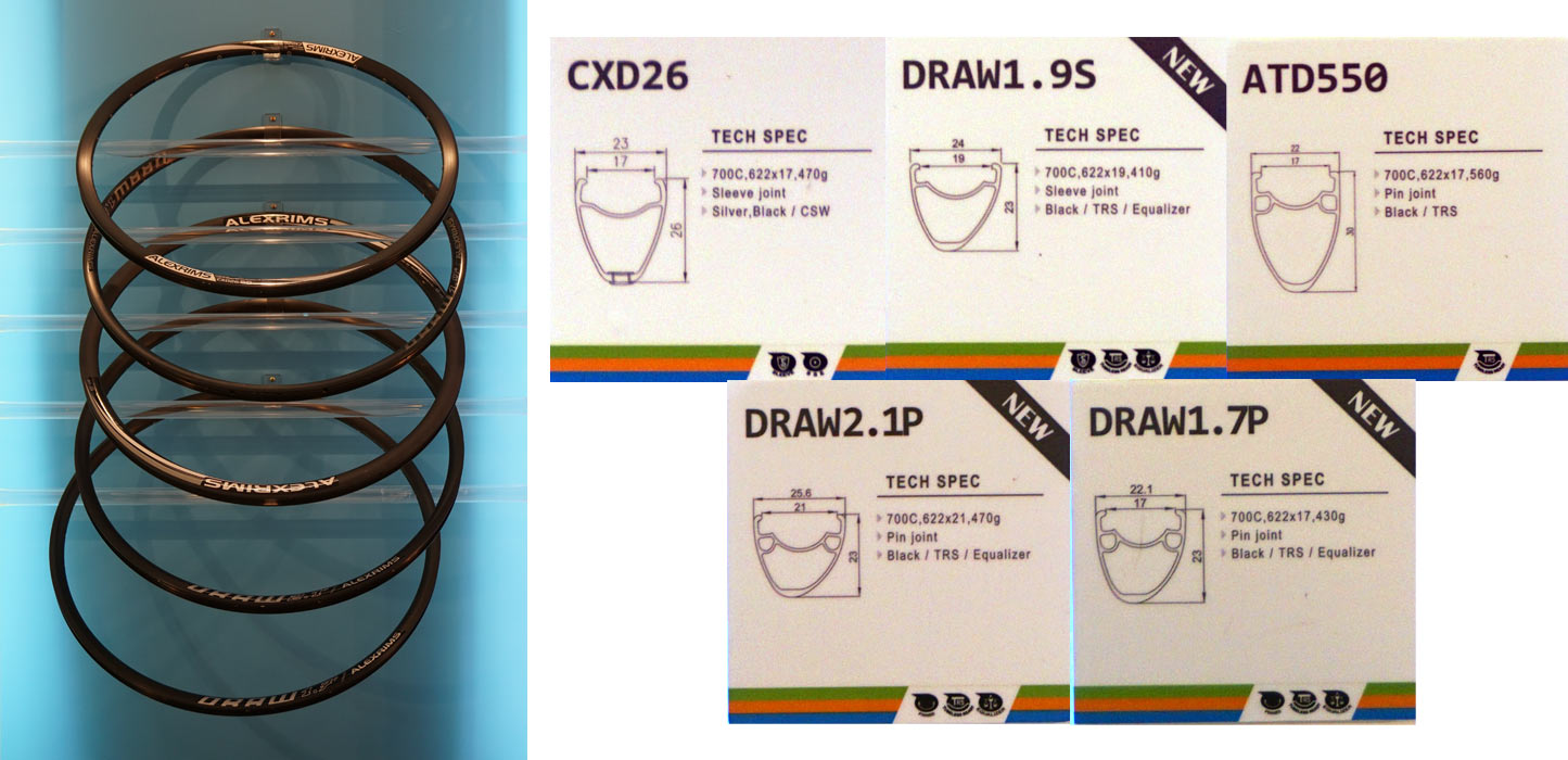 TPE15: A-Class adds disc brake road, CX wheels; Alex Rims goes wide for ...