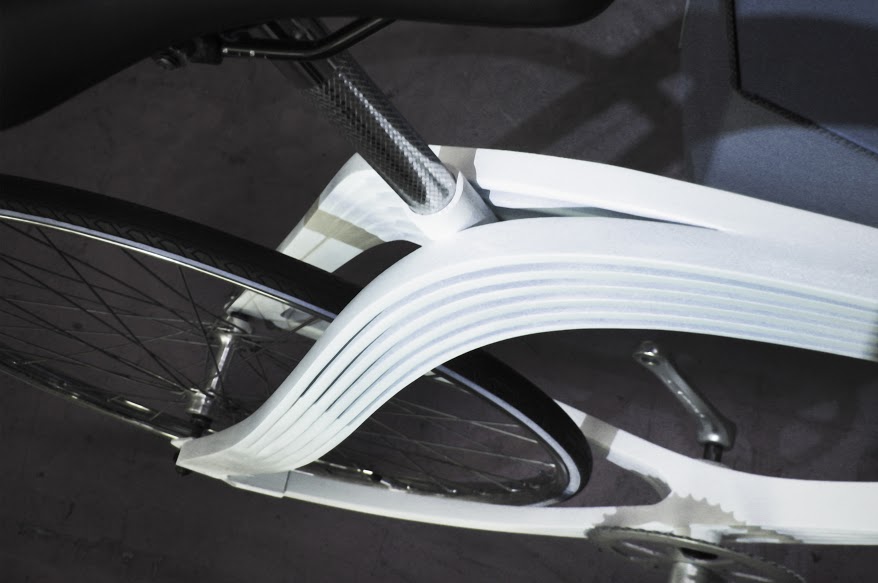 A Cardboard Bike with 3D Printed Parts and Aero Bike’s Wooden Beam ...