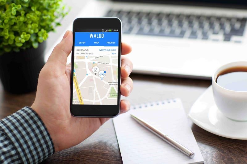 Where's Waldo? You'll always know with the Waldo bike tracker and alarm ...