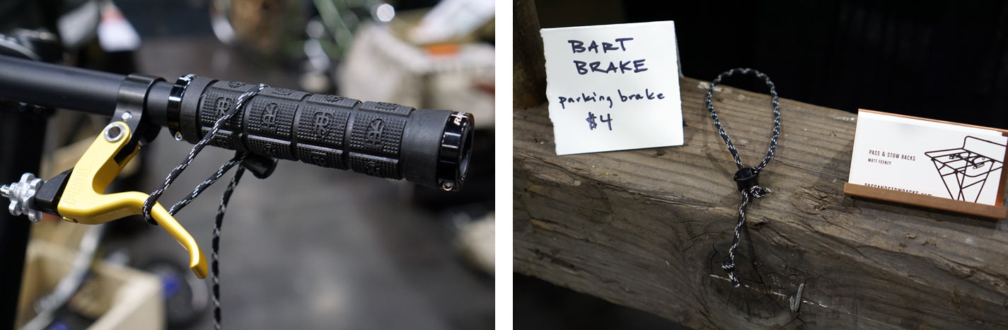 Found: Pass & Stow handmade bicycle racks & Bart Brake parking brake ...