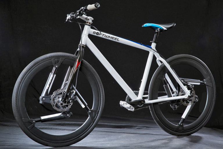 Softwheel Fluent suspends (and damps) your bike by the wheels - Bikerumor