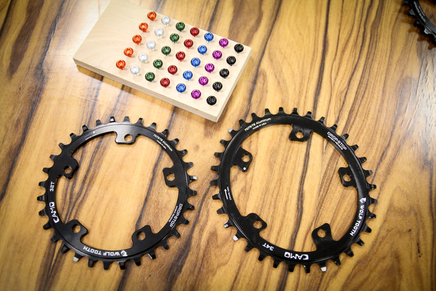Wolf Tooth bolts on chainring versatility with new CAMO system - Bikerumor