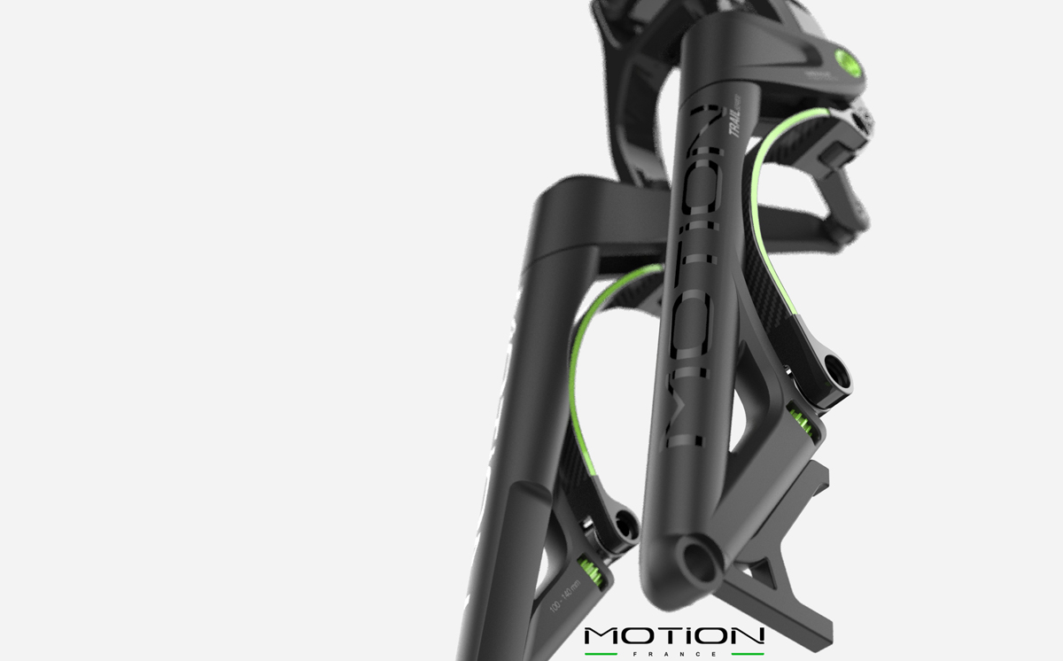 The Motion France damped, travel adjust, leaf spring suspension fork ...