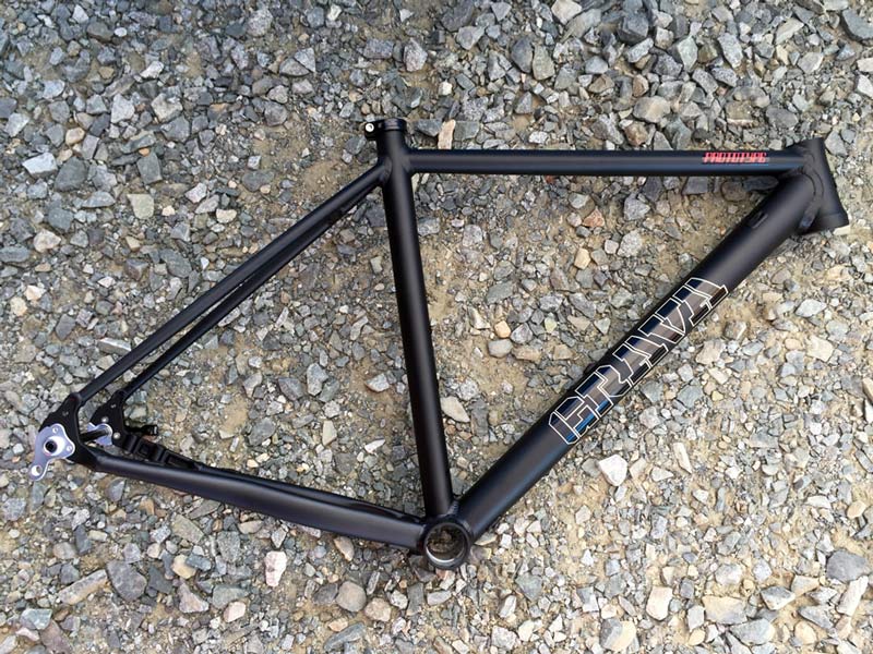 Grava measures up w/ prototype Gauger alloy gravel 'cross frame, carbon ...