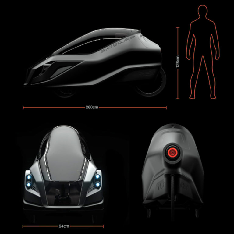 Sinclair IRIS goes the e-trike route too, for a super fast commuter ...